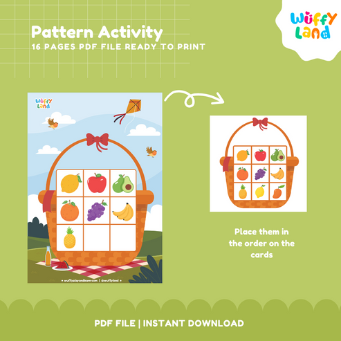 Pattern Recognition Activity for Kids – 16 Pages of Fun Learning Patte ...