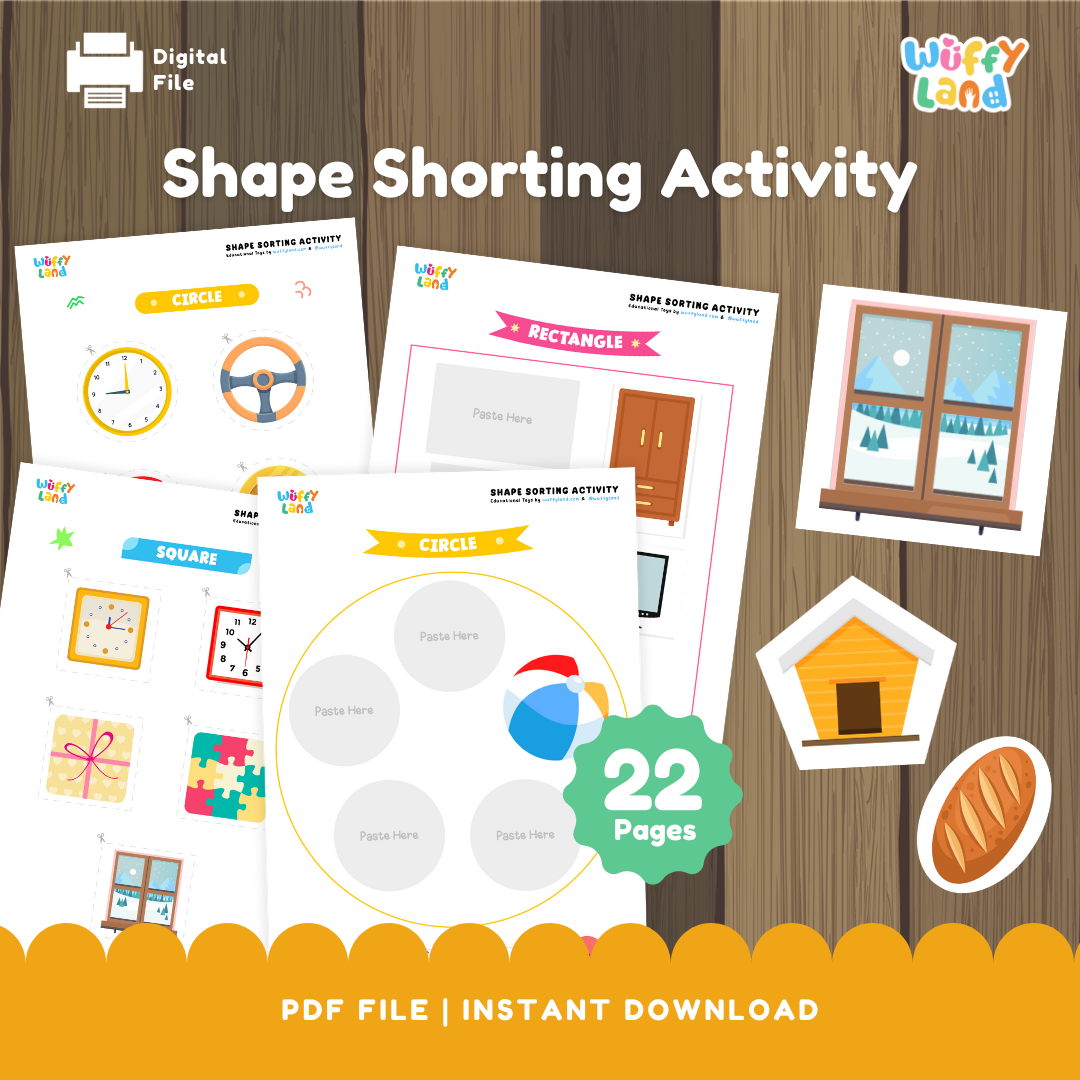 Shape Sorting Activity – Printable Matching Game for Kids ...