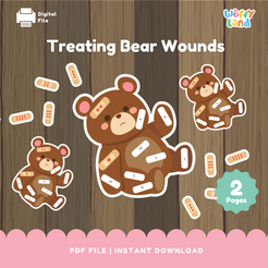 Printable Teddy Bear First Aid Activity - Pretend Play Doctor Set ...