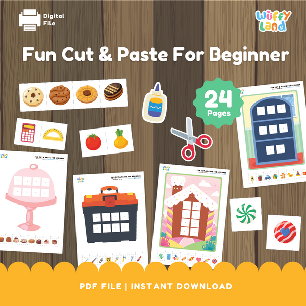 Fun Cut and Paste Worksheets for Beginners - Fine Motor Skills Activit ...