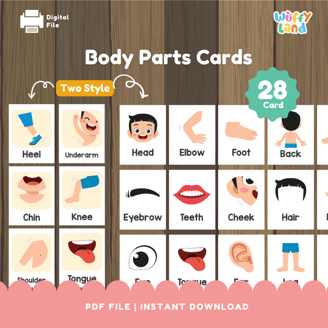 Body Parts Cards – wuffyplayandlearn