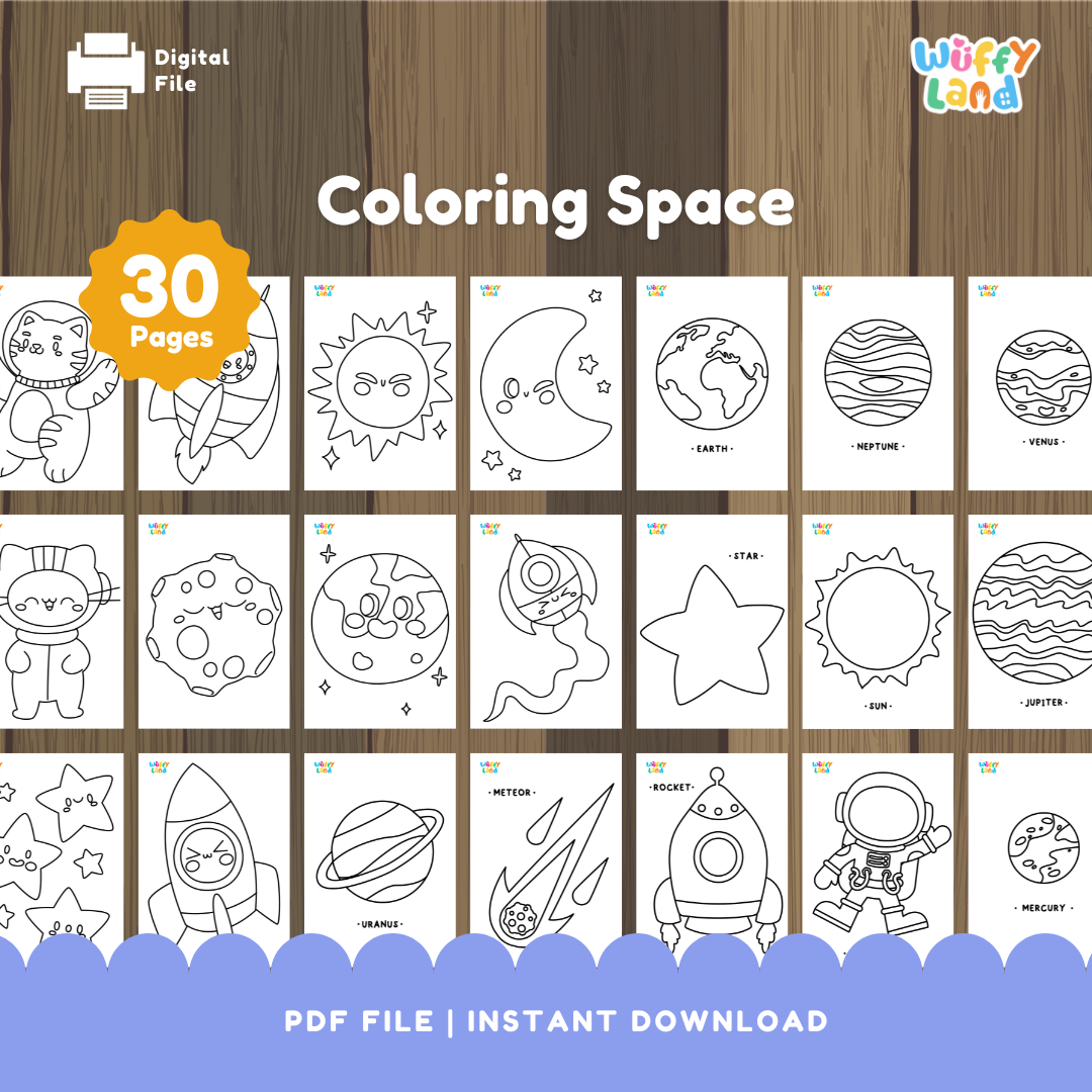Space Coloring Pages – Fun Outer Space Printable for Kids ...
