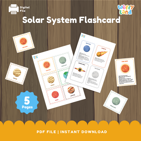 Solar System Flashcards - Planets and Space Learning for Kids ...