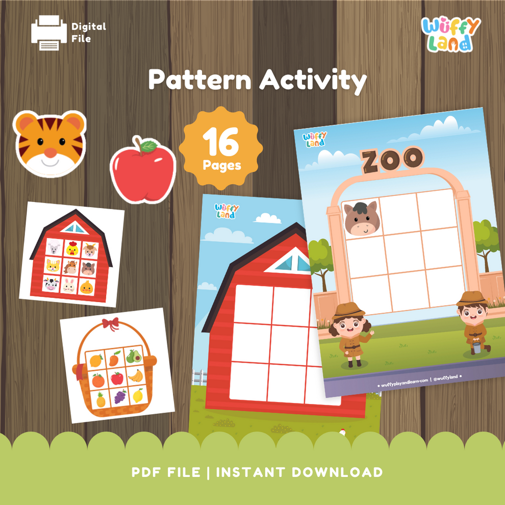 Pattern Recognition Activity for Kids – 16 Pages of Fun Learning Patte ...