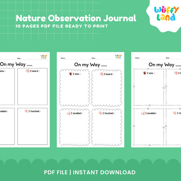 Nature Observation Journal for Kids - Printable Exploration Pages ...