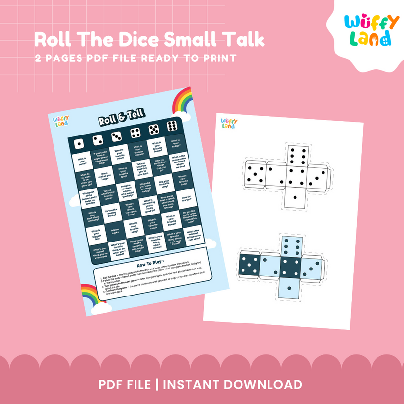 Roll the Dice Small Talk - Fun Icebreaker Game for Kids & Students ...