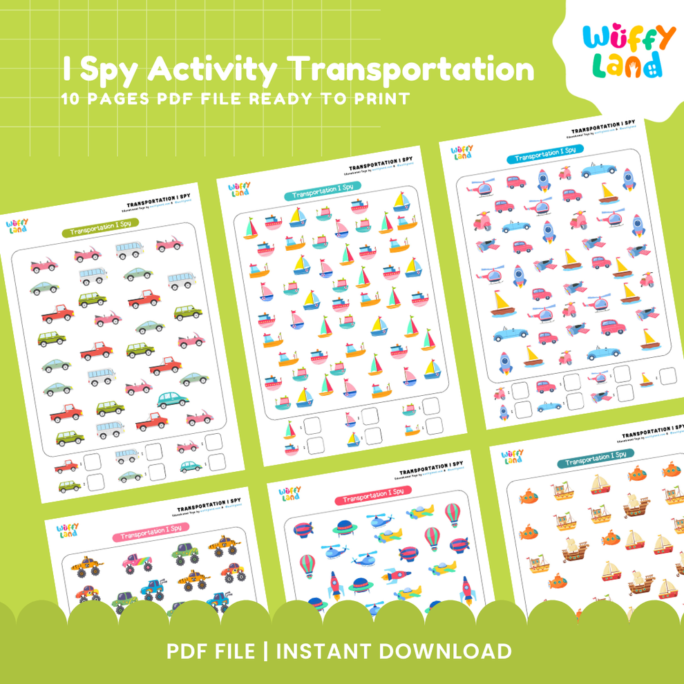 I Spy Activity Transportation – wuffyplayandlearn