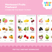 45 Montessori Fruit Flashcard, real image, Toddler & Preschool Educati ...