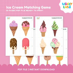 Ice Cream Matching Game – wuffyplayandlearn