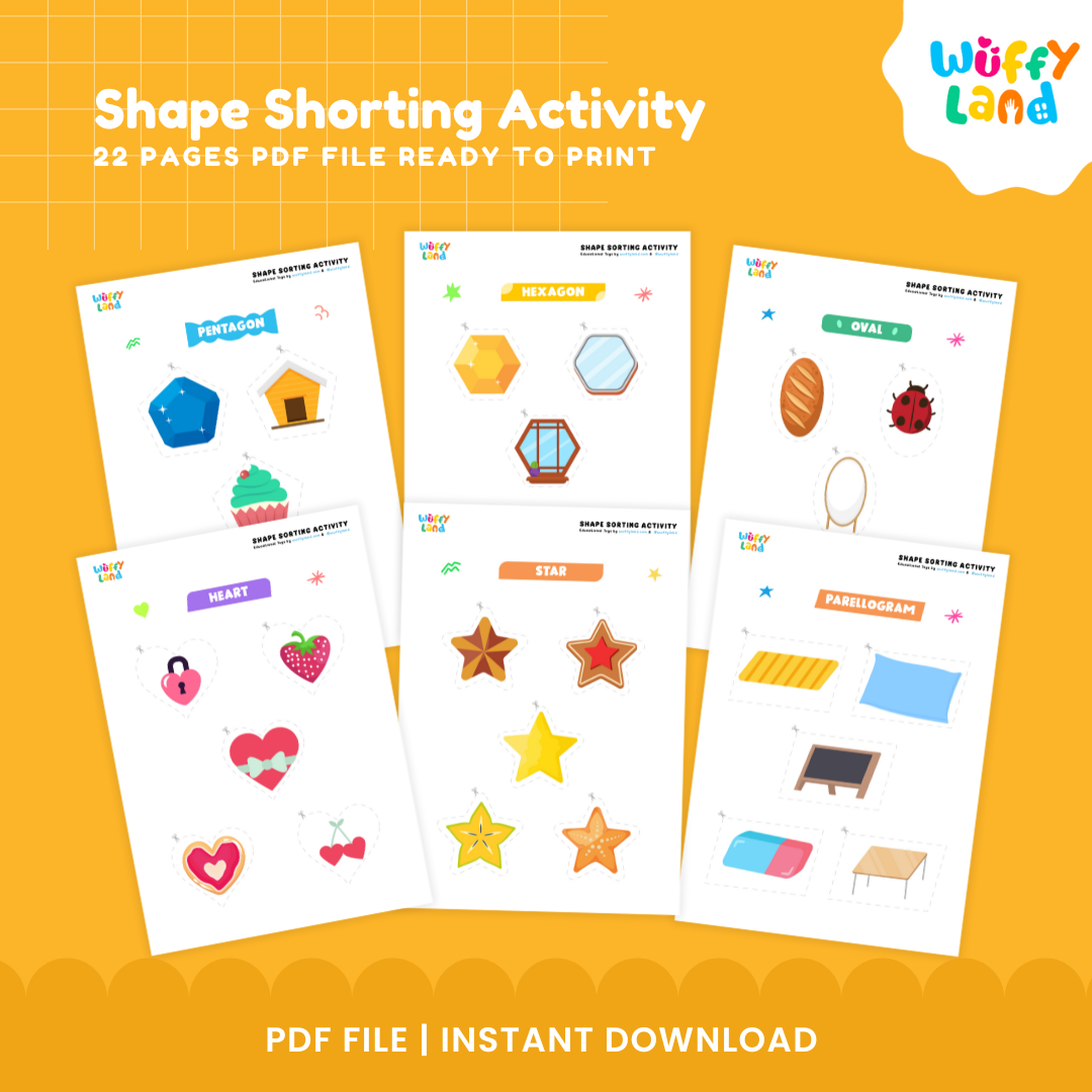 Shape Sorting Activity – Printable Matching Game for Kids ...