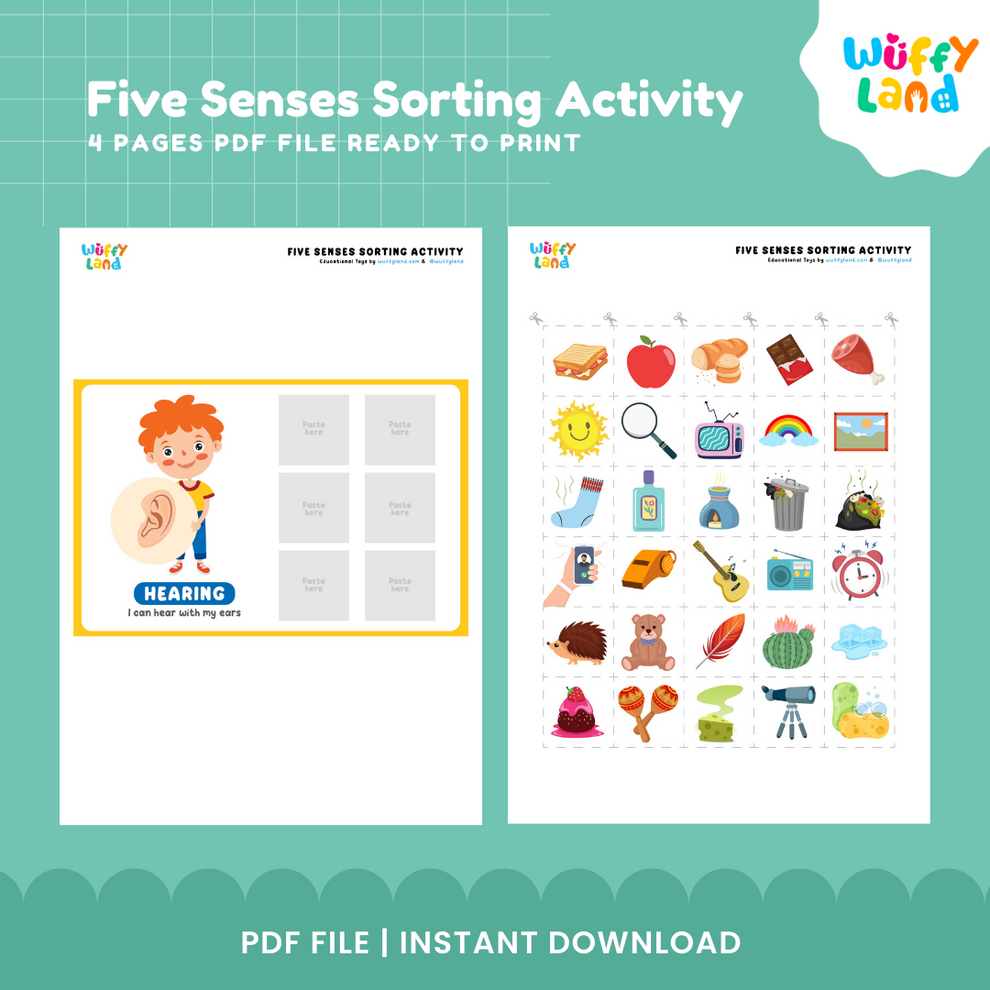 Five Senses Sorting Activity – wuffyplayandlearn