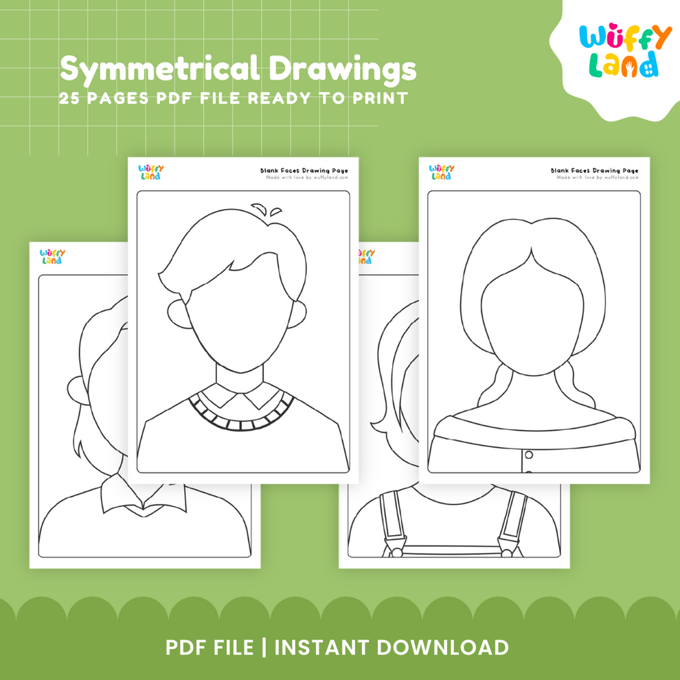 Blank Face Drawing Templates – Creative Expression Worksheets ...