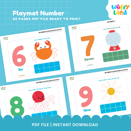 Playmat Number – wuffyplayandlearn