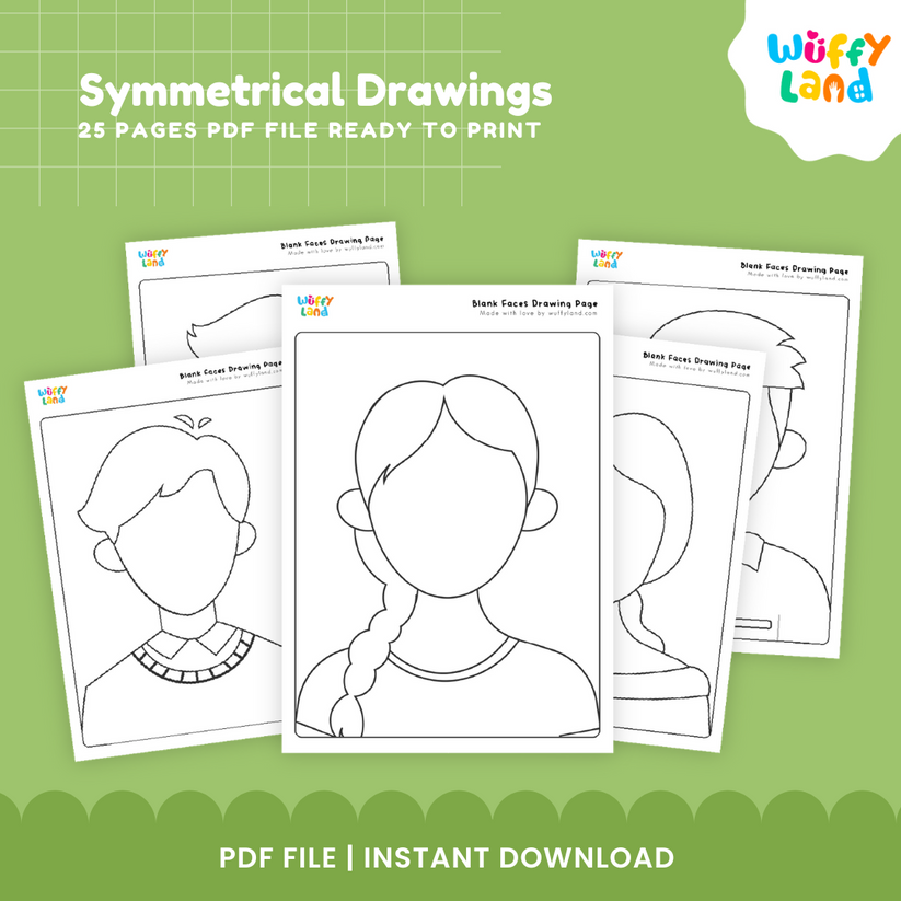 Blank Face Drawing Templates – Creative Expression Worksheets ...