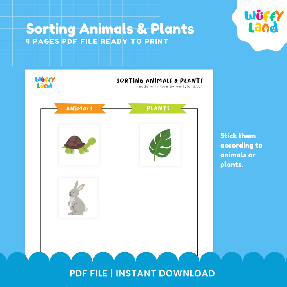 Sorting Animals & Plants – wuffyplayandlearn