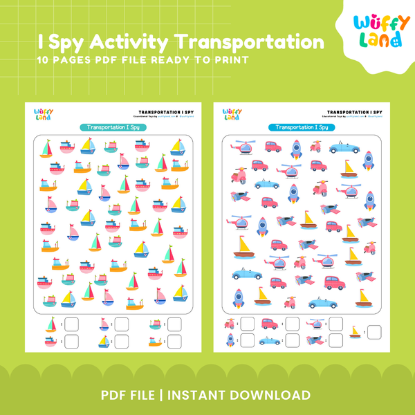 I Spy Activity Transportation – wuffyplayandlearn
