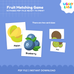 Fruit Matching Game – Printable Learning Cards for Kids – wuffyplayandlearn