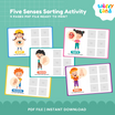 Five Senses Sorting Activity – wuffyplayandlearn