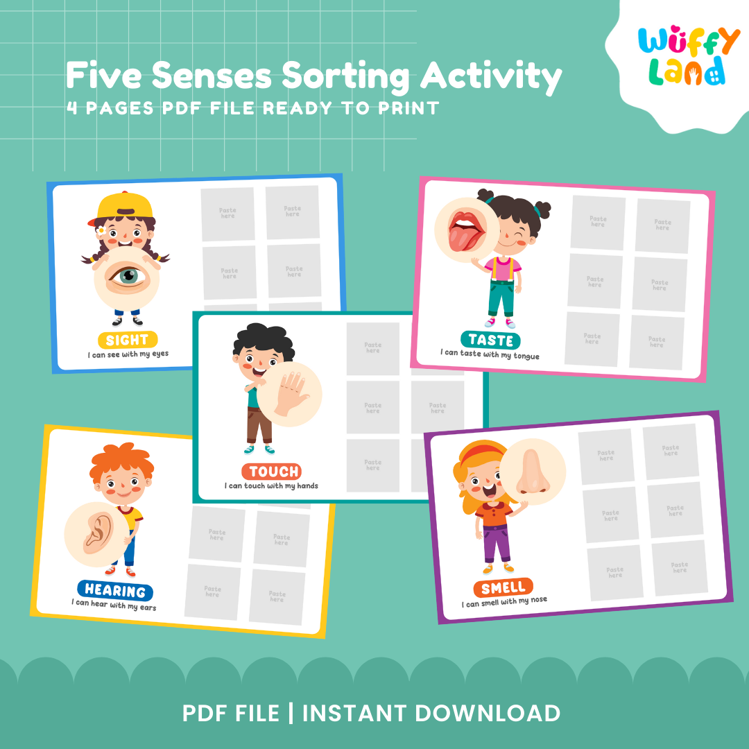 Five Senses Sorting Activity – wuffyplayandlearn