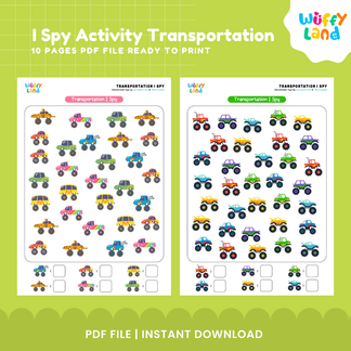 I Spy Activity Transportation – wuffyplayandlearn
