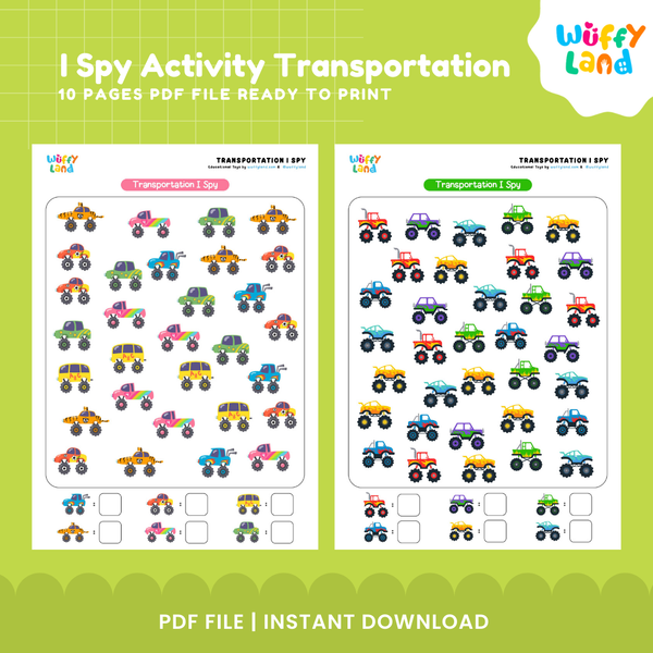 I Spy Activity Transportation – wuffyplayandlearn