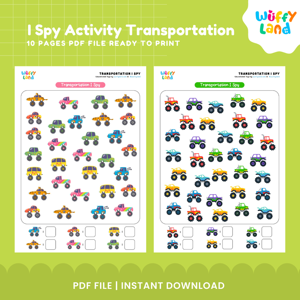 I Spy Activity Transportation – wuffyplayandlearn