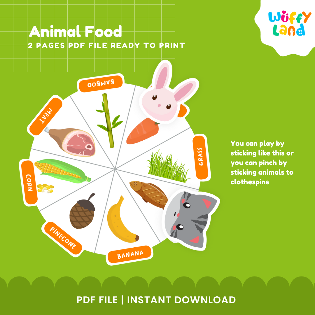 Animal Food – wuffyplayandlearn
