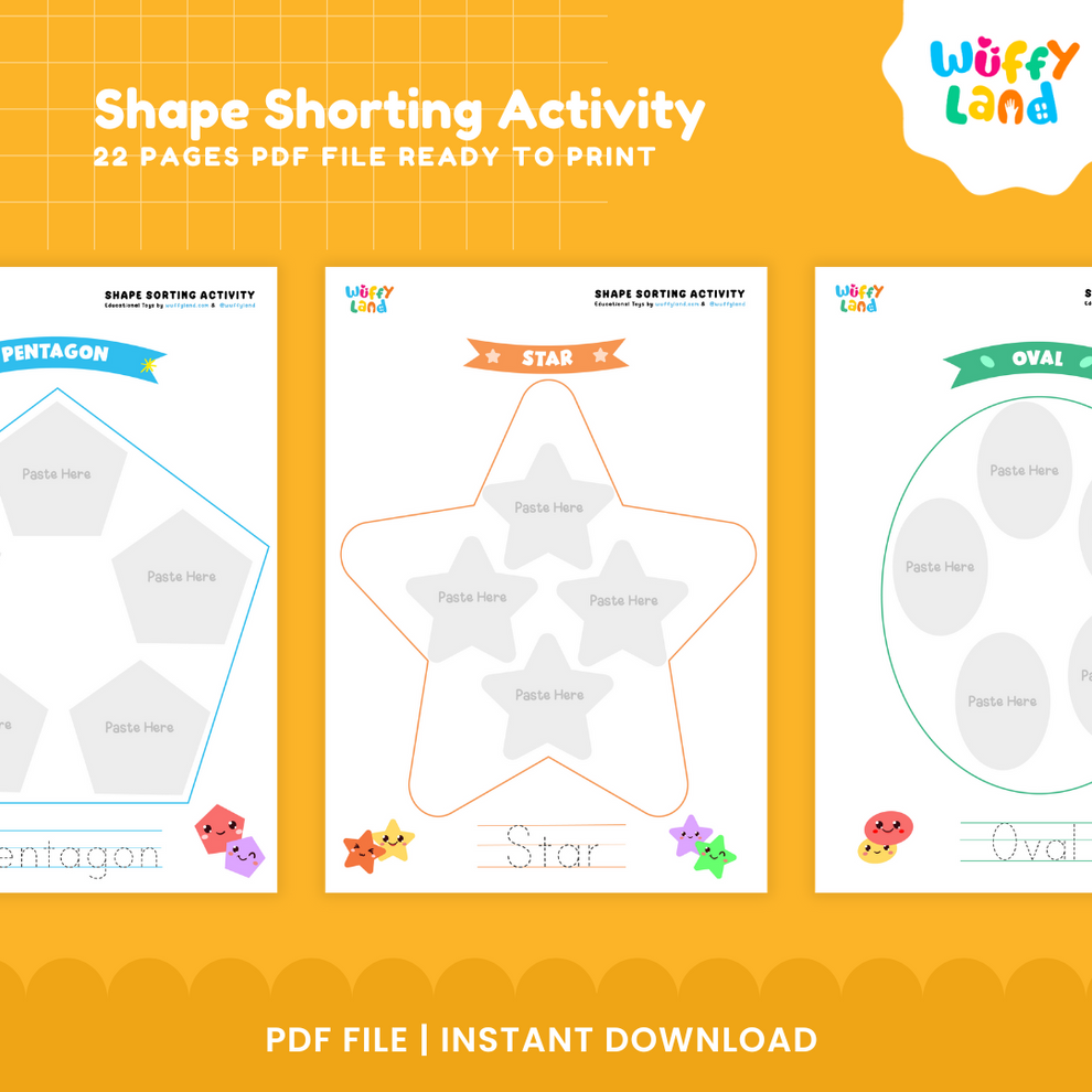 Shape Sorting Activity – Printable Matching Game for Kids ...