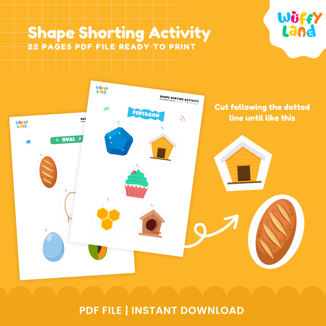 Shape Sorting Activity – Printable Matching Game for Kids ...