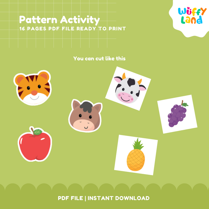 Pattern Recognition Activity for Kids – 16 Pages of Fun Learning Patte ...