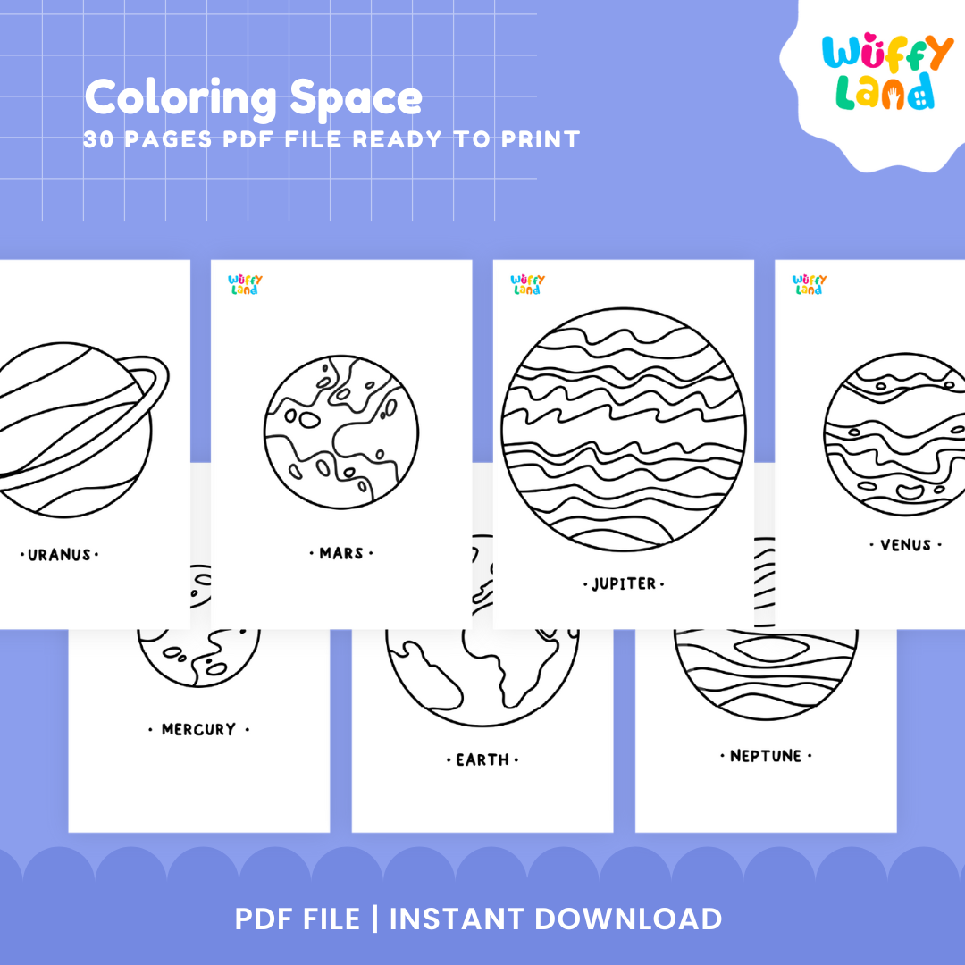 Space Coloring Pages – Fun Outer Space Printable for Kids ...