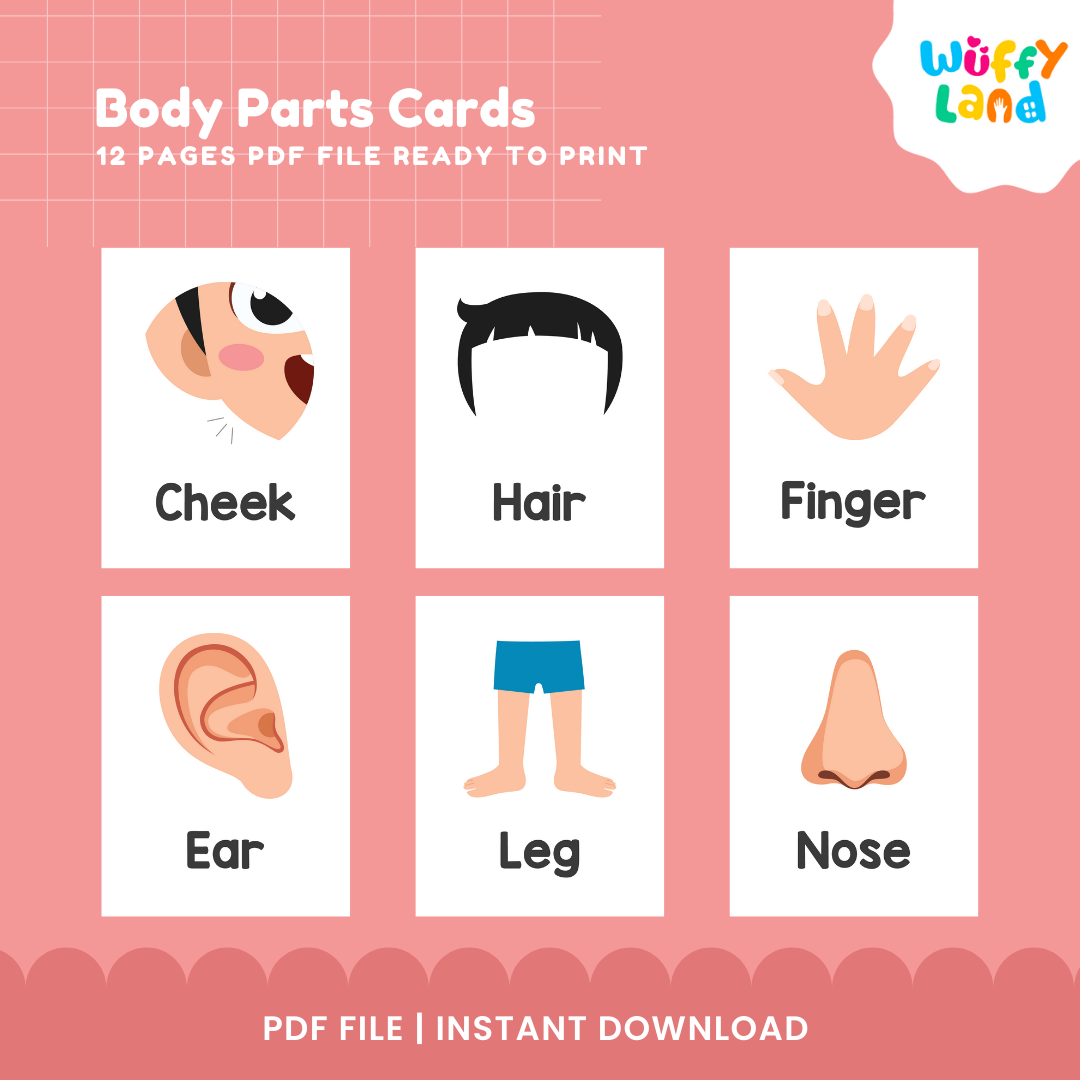 Body Parts Cards – wuffyplayandlearn