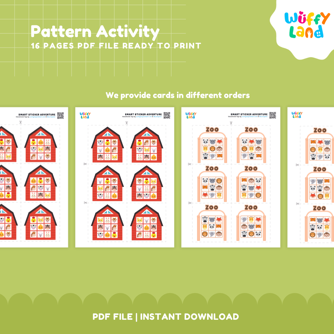 Pattern Recognition Activity for Kids – 16 Pages of Fun Learning Patte ...