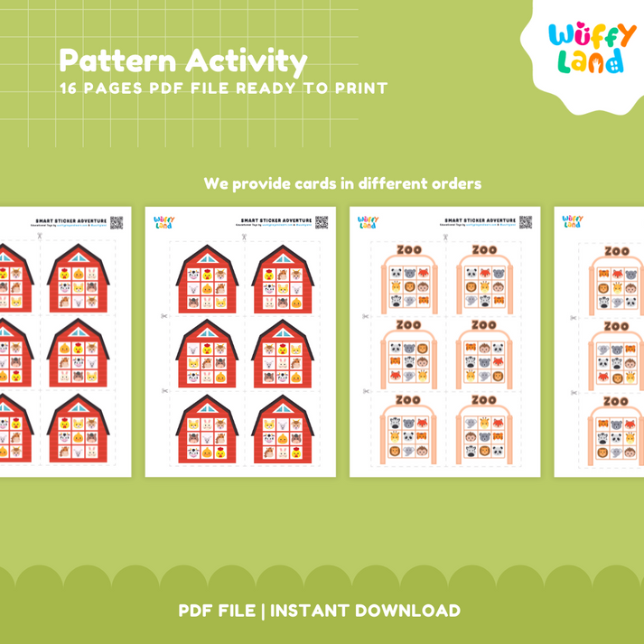Pattern Recognition Activity for Kids – 16 Pages of Fun Learning Patte ...