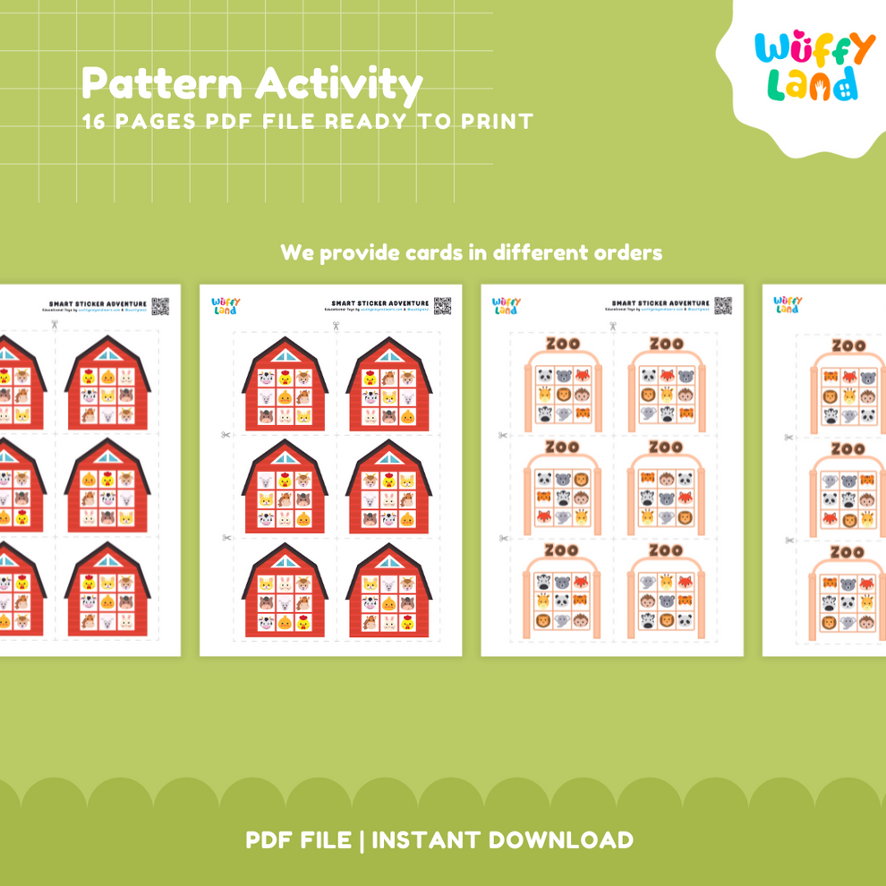 Pattern Recognition Activity for Kids – 16 Pages of Fun Learning Patte ...