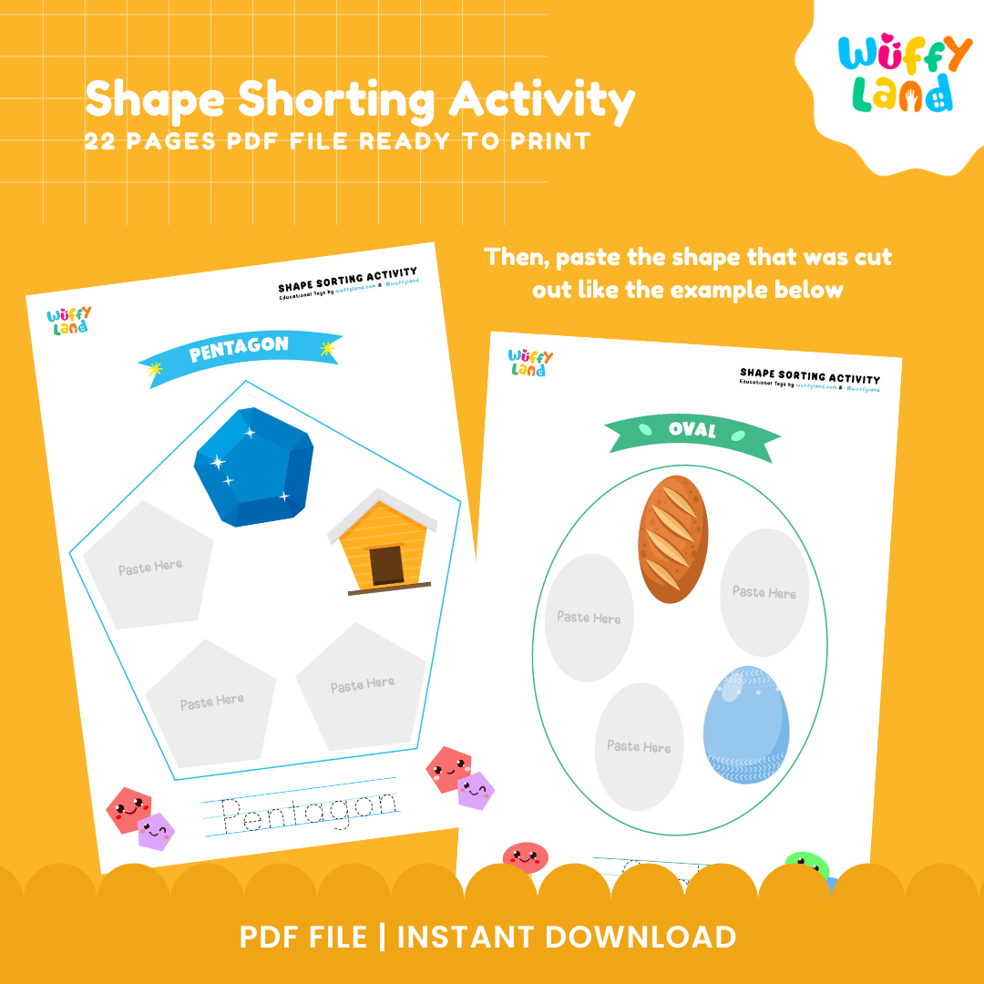 Shape Sorting Activity – Printable Matching Game for Kids ...