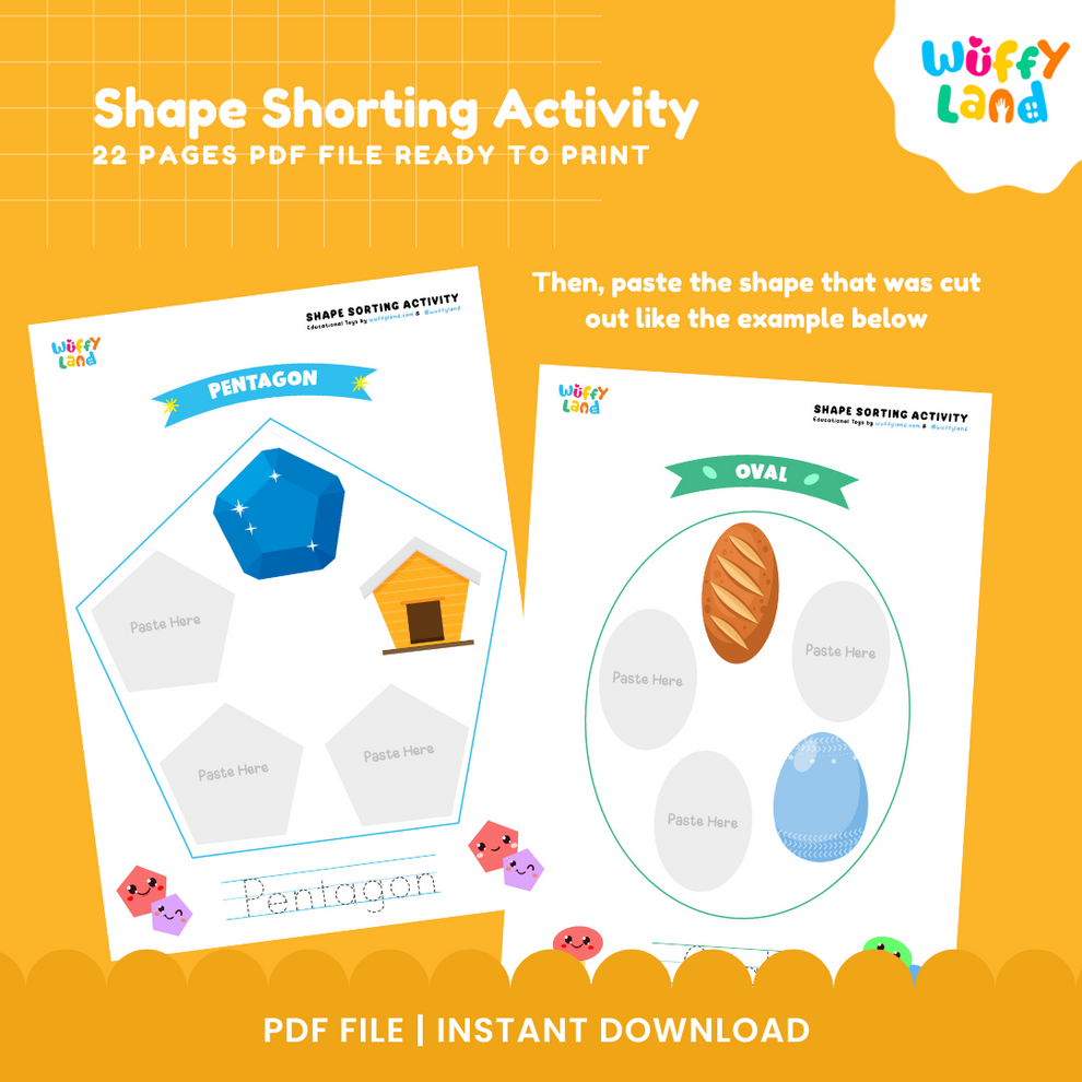 Shape Sorting Activity – Printable Matching Game for Kids ...