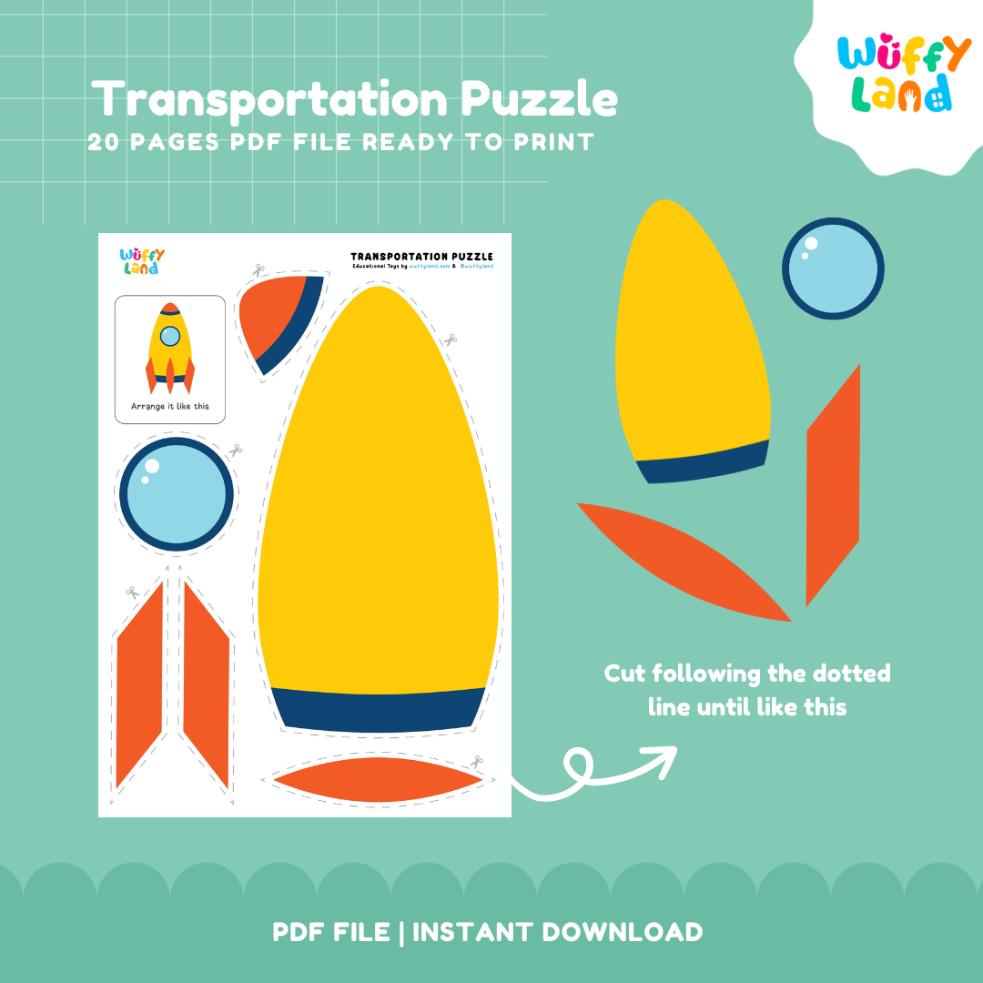 Transportation Puzzle – Printable Vehicle Matching Activity ...